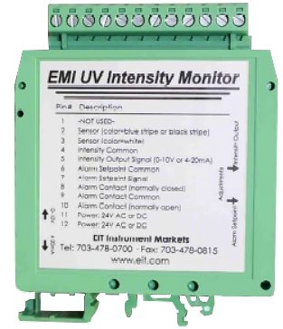 EMI DIN RAIL UV INTENSITY MONITOR